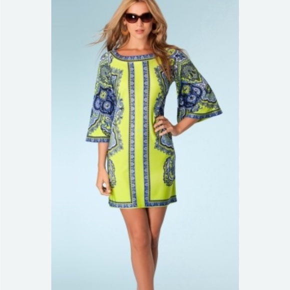 Hale Bob | Dresses | Hale Bob Boat Neck Jersey Mini Dress Xs Bell ...